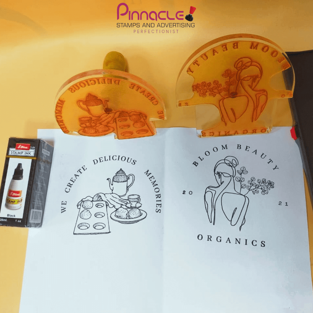 Manual Ink Stamps (Custom made design)
